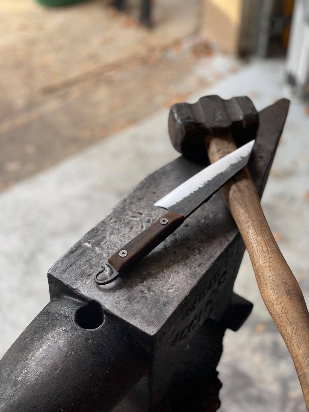 Blacksmith Kitchen Knife - Etsy