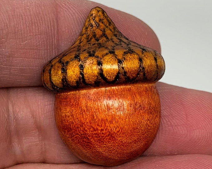 Wood Acorn Needle Minder/magnet, Handmade, for Cross Stitch, Needle ...