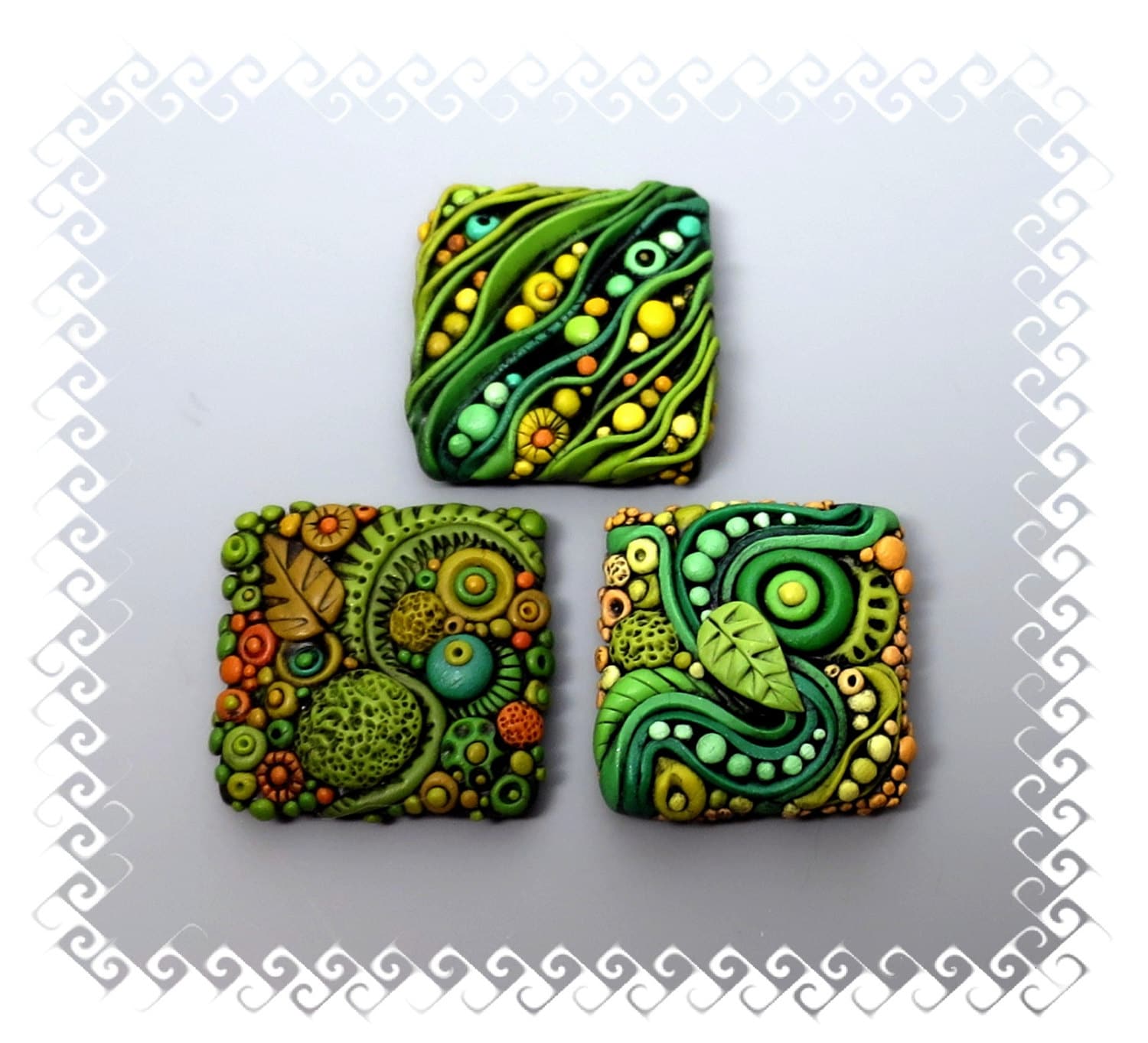 Tiny Textured Tiles A Polymer Clay PDF Tutorial Inchie Tiles - Etsy UK