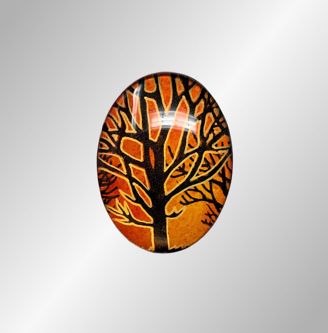 Cabochon for Jewelry and Crafts, Hand-painted, 30x40mm, Wire Wrapping ...