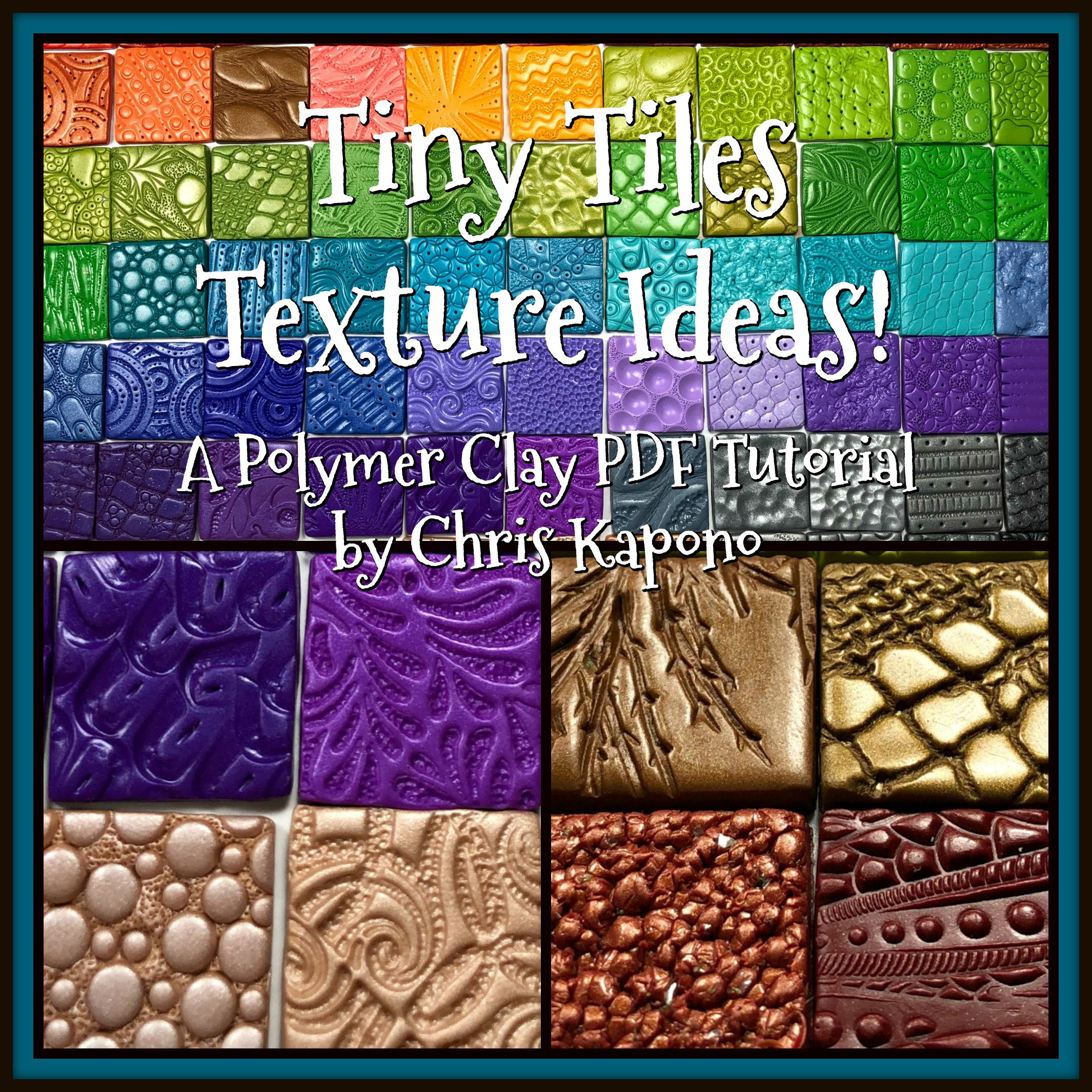 Tiny Textured Tiles Surface Texture Ideas A Polymer Clay PDF - Etsy