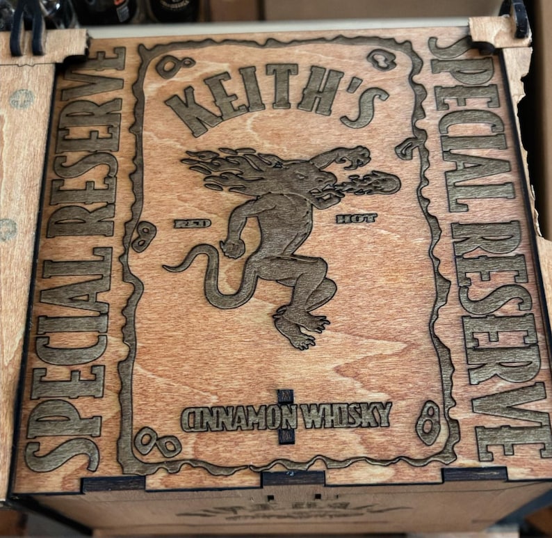 Fireball | Whisky | Liquor Box | Laser Engraved | Custom Design ...