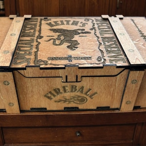 Fireball | Whisky | Liquor Box | Laser Engraved | Custom Design ...
