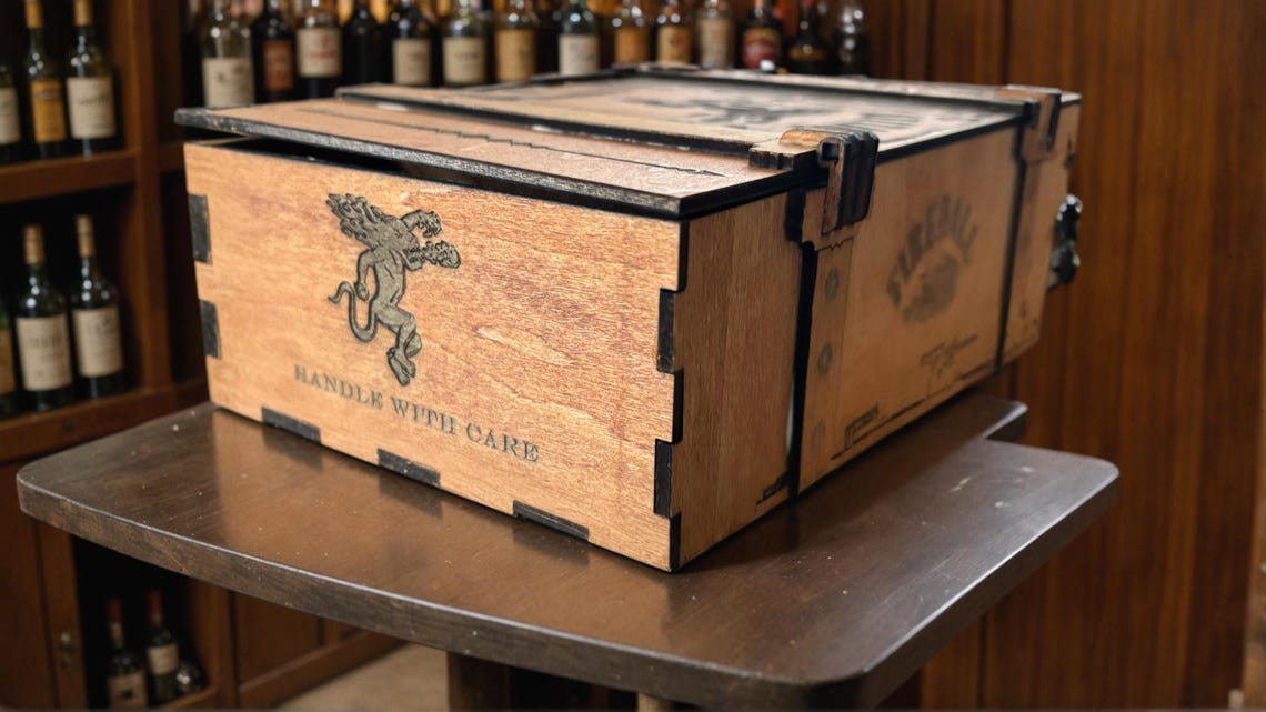 Customized Fireball | Whisky | Liquor Box | Laser Engraved | Custom ...