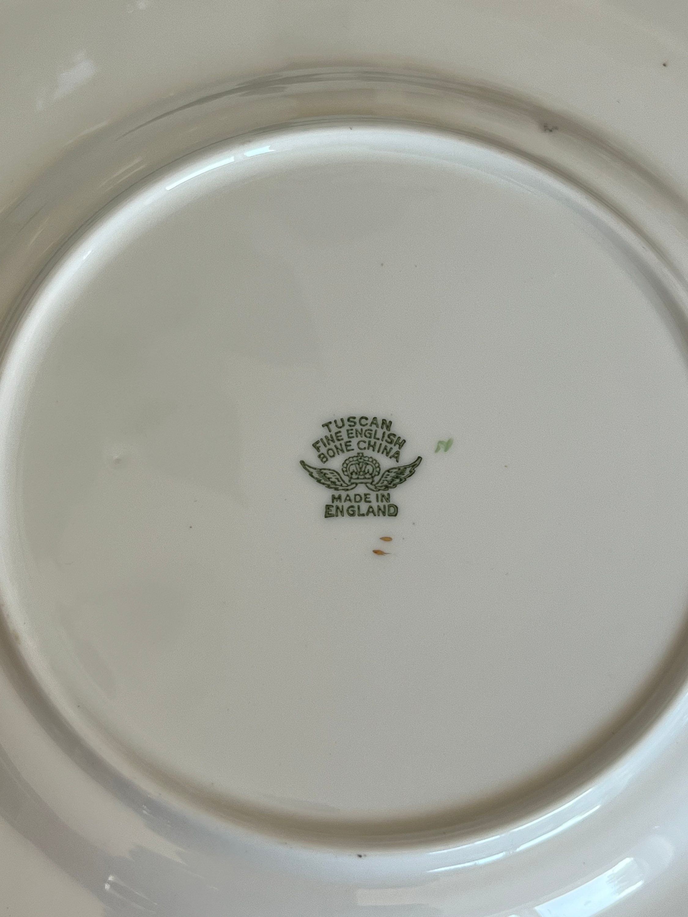 Tuscan Fine Bone China English Country Hollyhock Saucer - Etsy