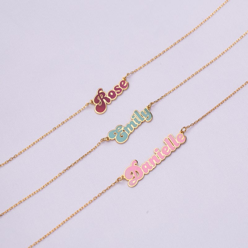 Girls Name Necklace - Etsy