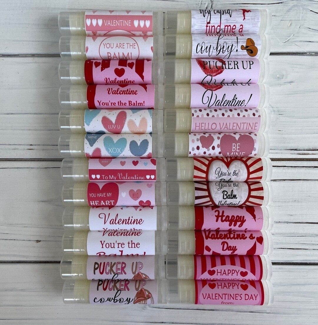 Valentine Lip Balm, Valentine You're the Balm Party Favors, Valentine ...