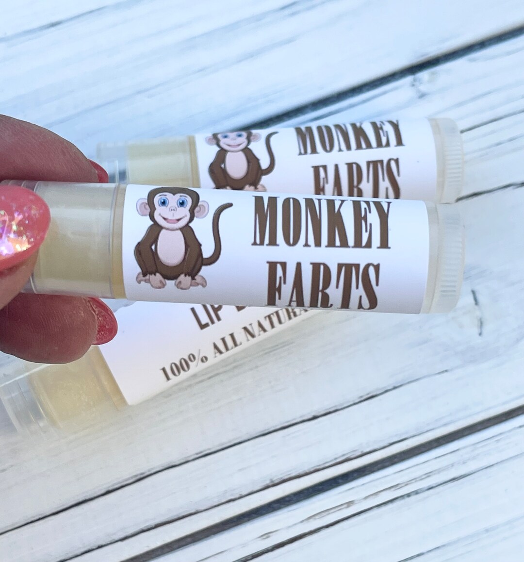 Monkey Farts Lip Balm, Funny Gag Gift, Stocking Stuffer, 100% All ...