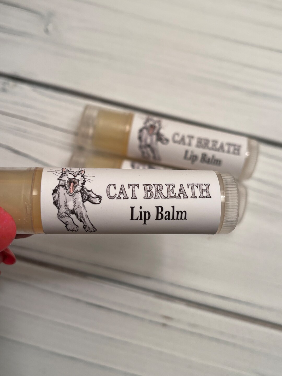 Cat Lover, Cat Breath Lip Balm, Funny Gag Gift for Crazy Cat Lady ...