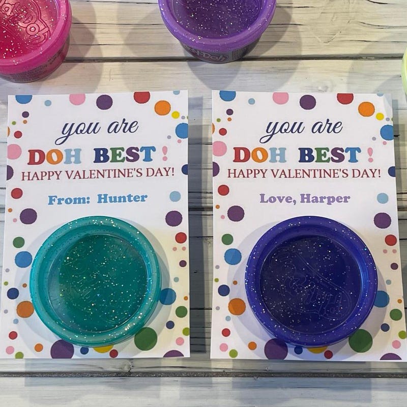 Play Doh Valentine - Etsy