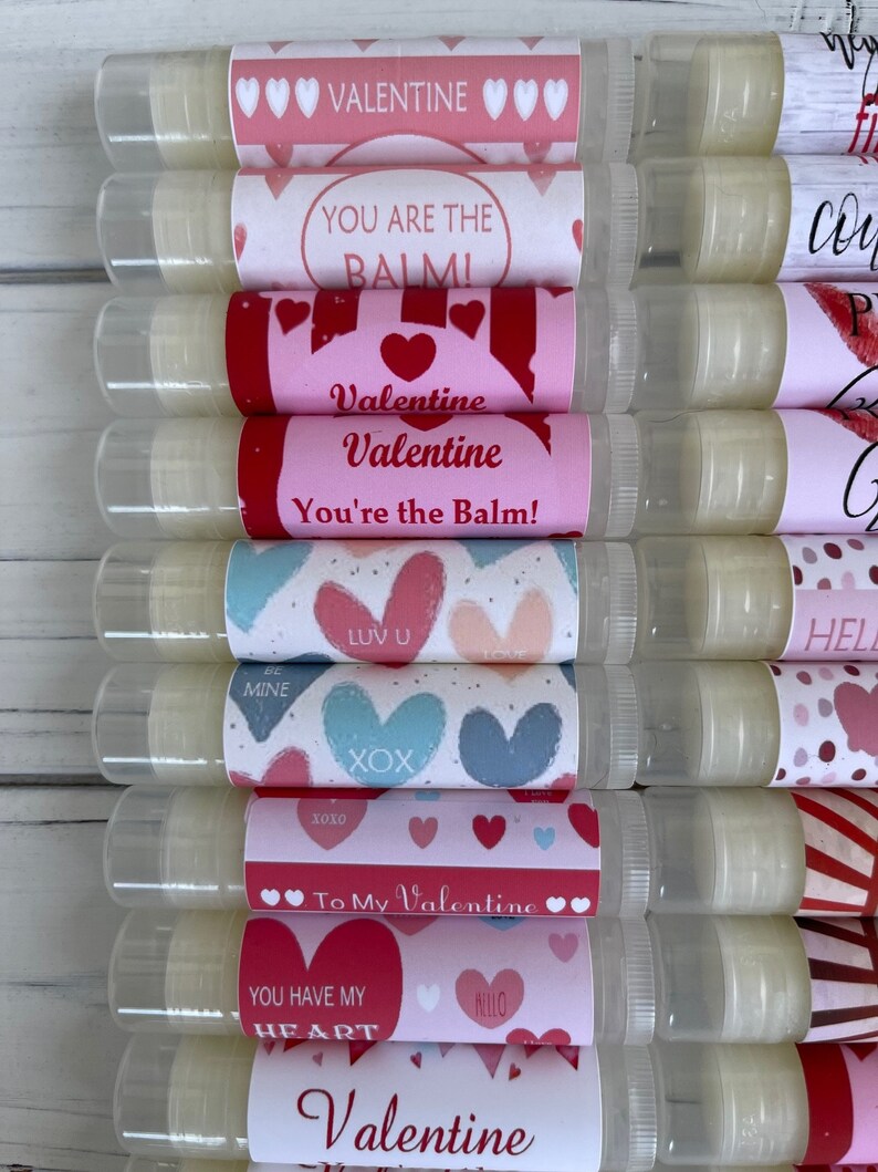 Valentine Lip Balm Valentine You're the Balm Party - Etsy
