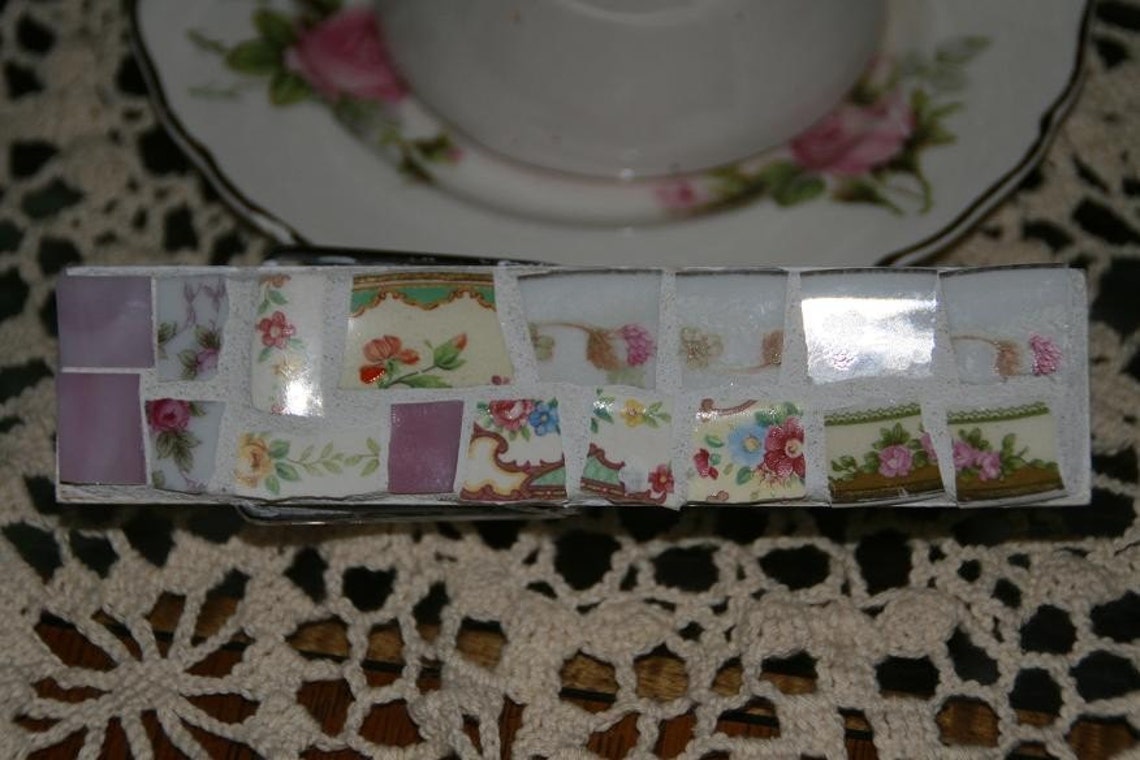Huge Shabby Chic Mosaic Clip - Clothespin - Etsy