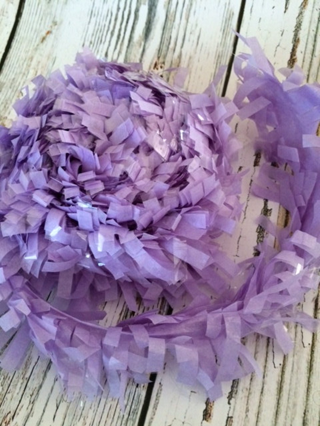 Tissue Paper Garland, Festooning, Tissue Festooning Garland, Paper ...