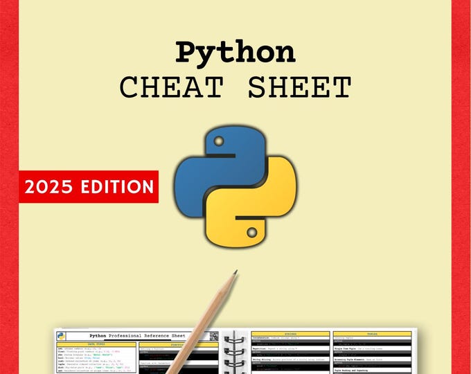 Python Cheat Sheet Template Python for Beginners Data Type Coding ...