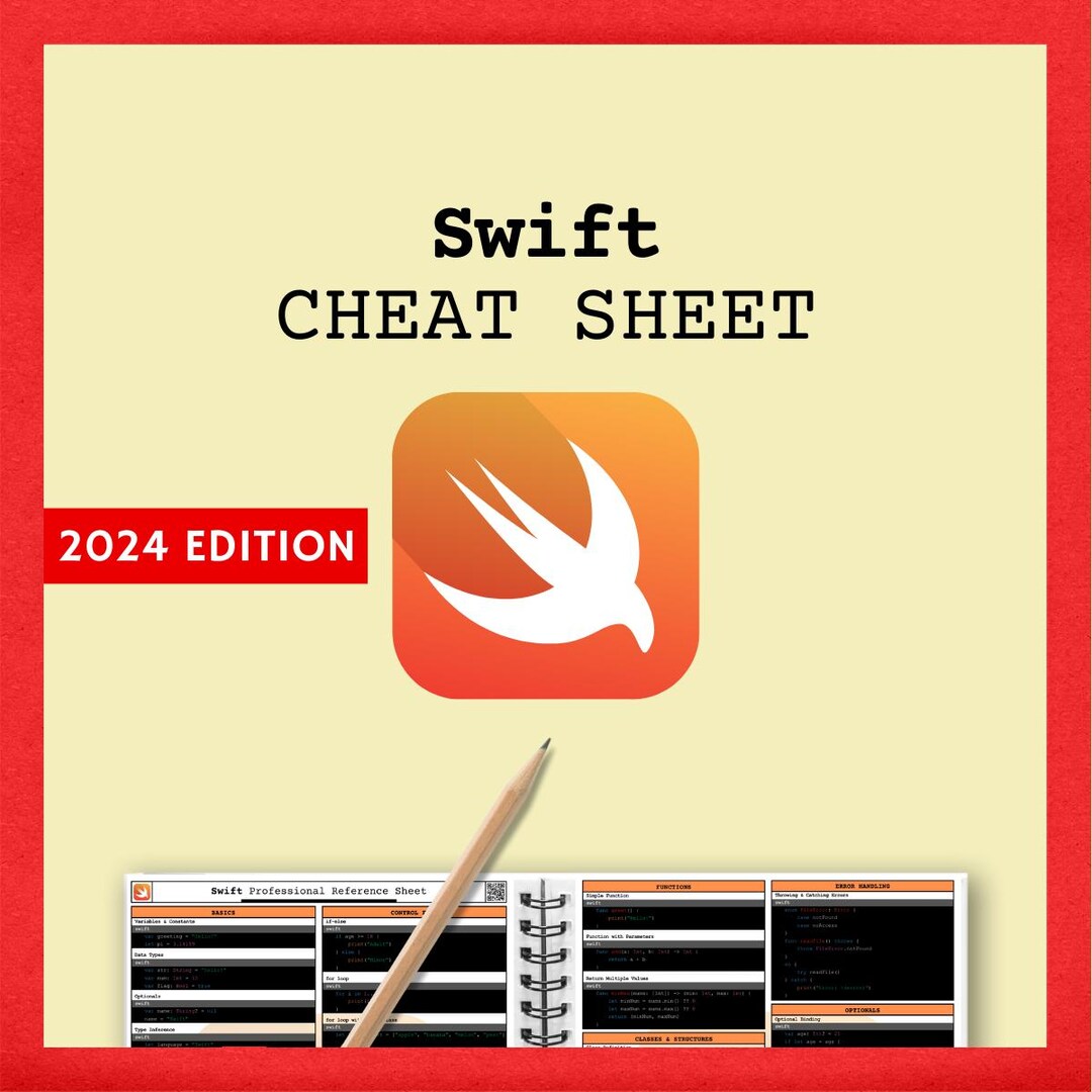 Swift Programming 2025 Cheat Sheet | Comprehensive Guide for Beginners ...