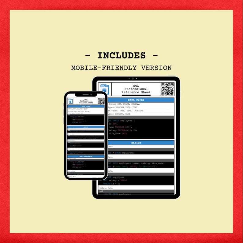 SQL 2024 Cheat Sheet: Beginner to Pro Guide With 15 Expert Tips ...