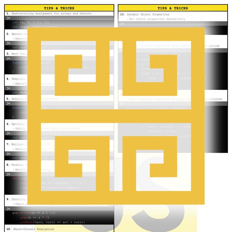 Javascript 2025 Cheat Sheet PDF – Essential Guide for Beginners & Pros ...
