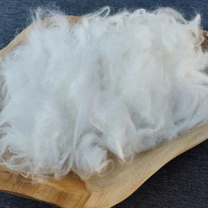 White German Angora Rabbit Fiber for Spinning, Felting. Hand Clipped ...