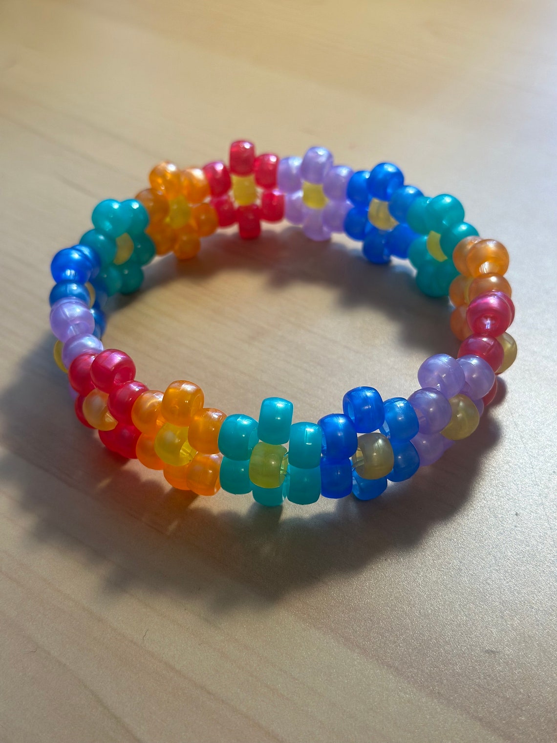 Large Flower Kandi Cuff - Etsy
