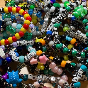Pack of 10 Kandi Bracelets for Raves - Etsy