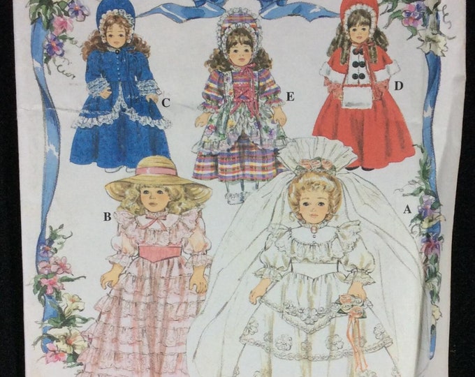 Simplicity Crafts Doll Clothes Pattern 8766 16" and 18" Collector Dolls ...