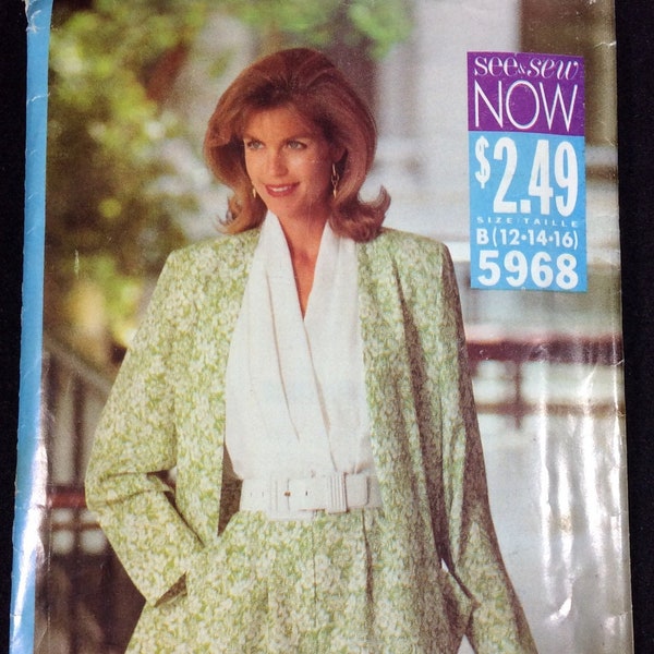 Butterick See and Sew Sewing Pattern - Etsy
