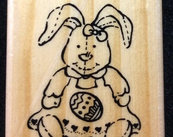 Easter bunny stamp | Etsy