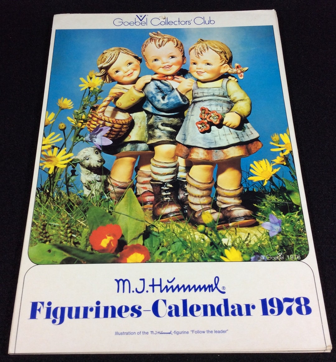 M.J. Hummel Figurines-calendar 1978, Goebel Collectors' Club, 12 Months ...