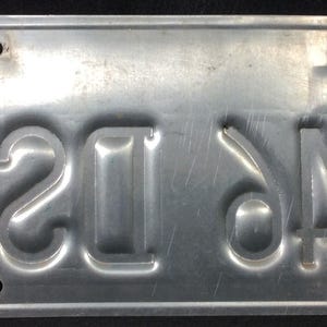 1994 Utah, Metal License Plate, Blue, Beige, Automobile, Auto, Car, Ski ...