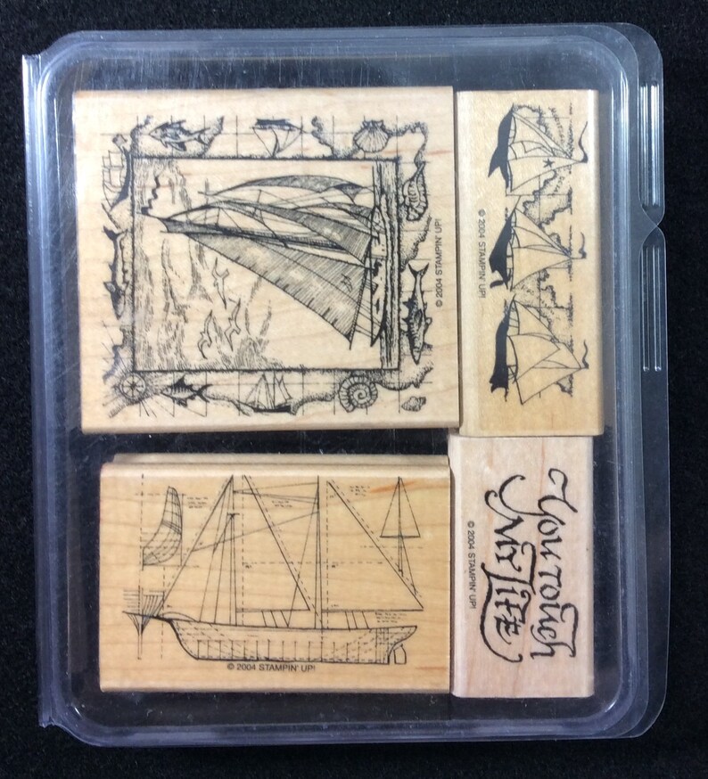 Set Sail Wood Mounted Rubber Stamp Set From Stampin up 103837 Ship ...