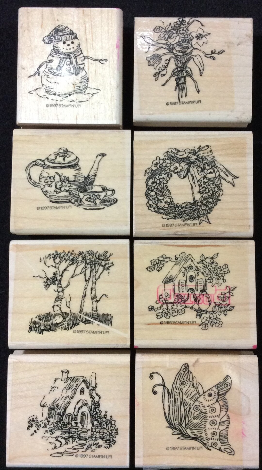 The Portfolio Collection Wood Mounted Rubber Stamp Set From Stampin Up ...