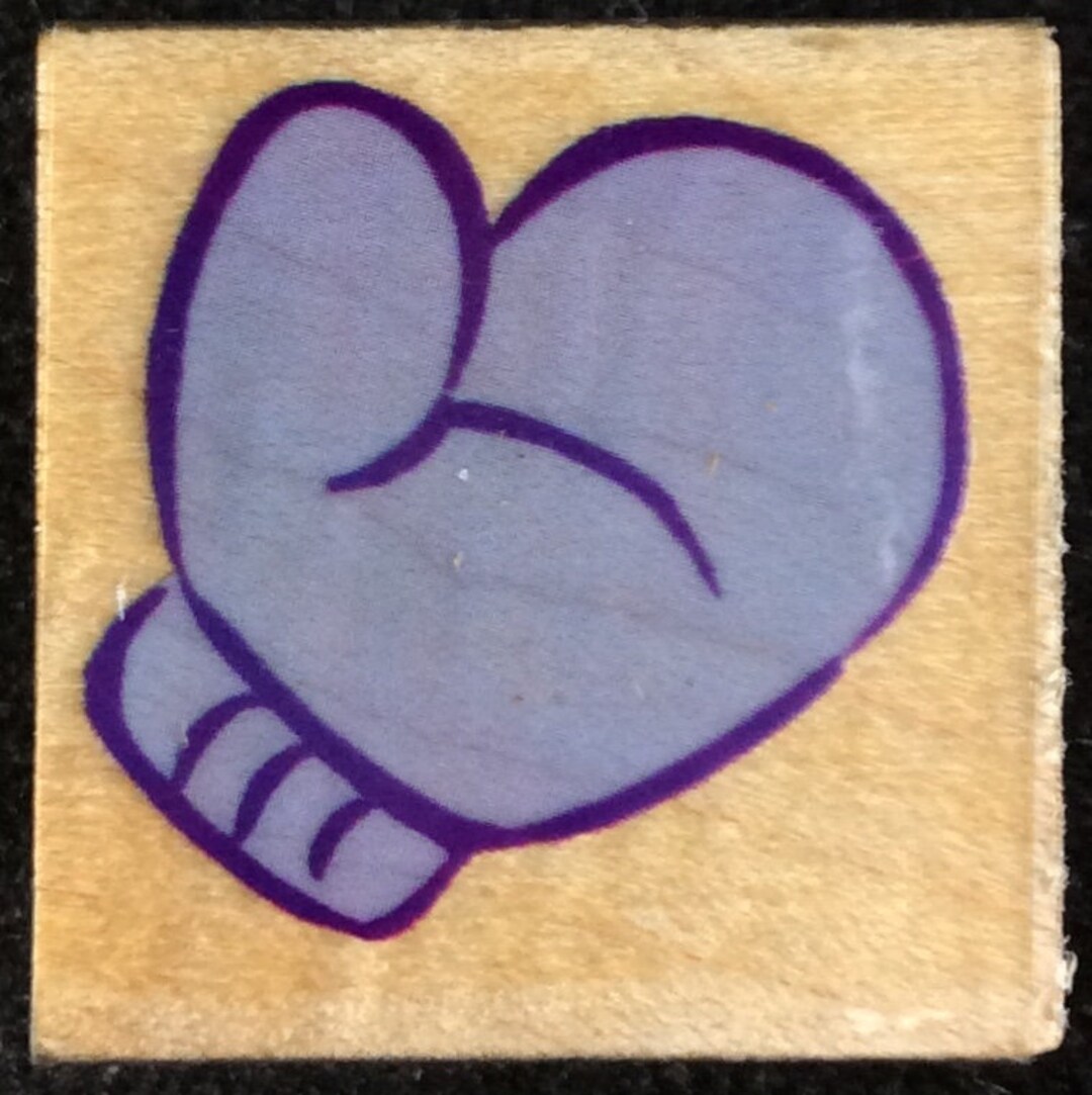 Mitten Wood Mounted Rubber Stamp From Jo Ann Essentials, Snow, Cold ...