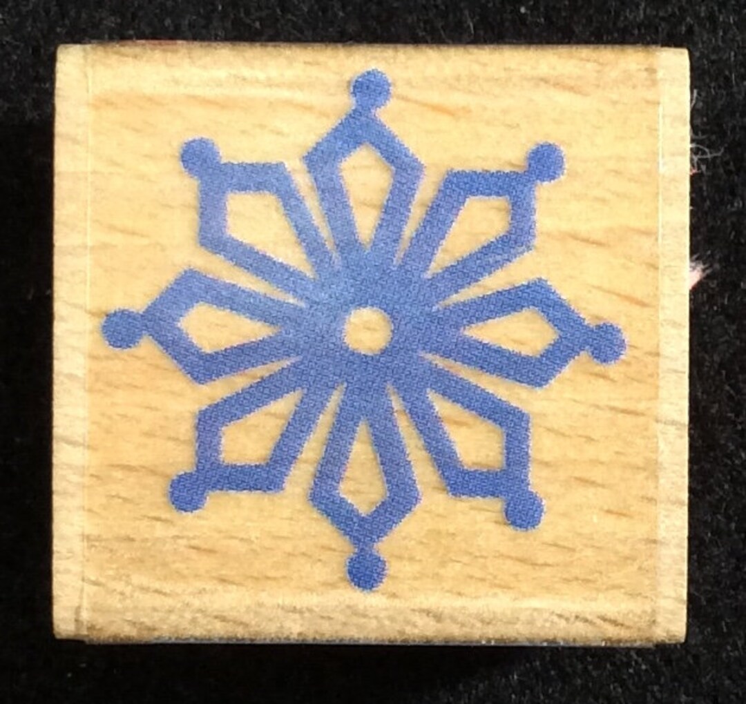 Small Snowflake Wood Mounted Rubber Stamp From Whispers, Sugarloaf ...
