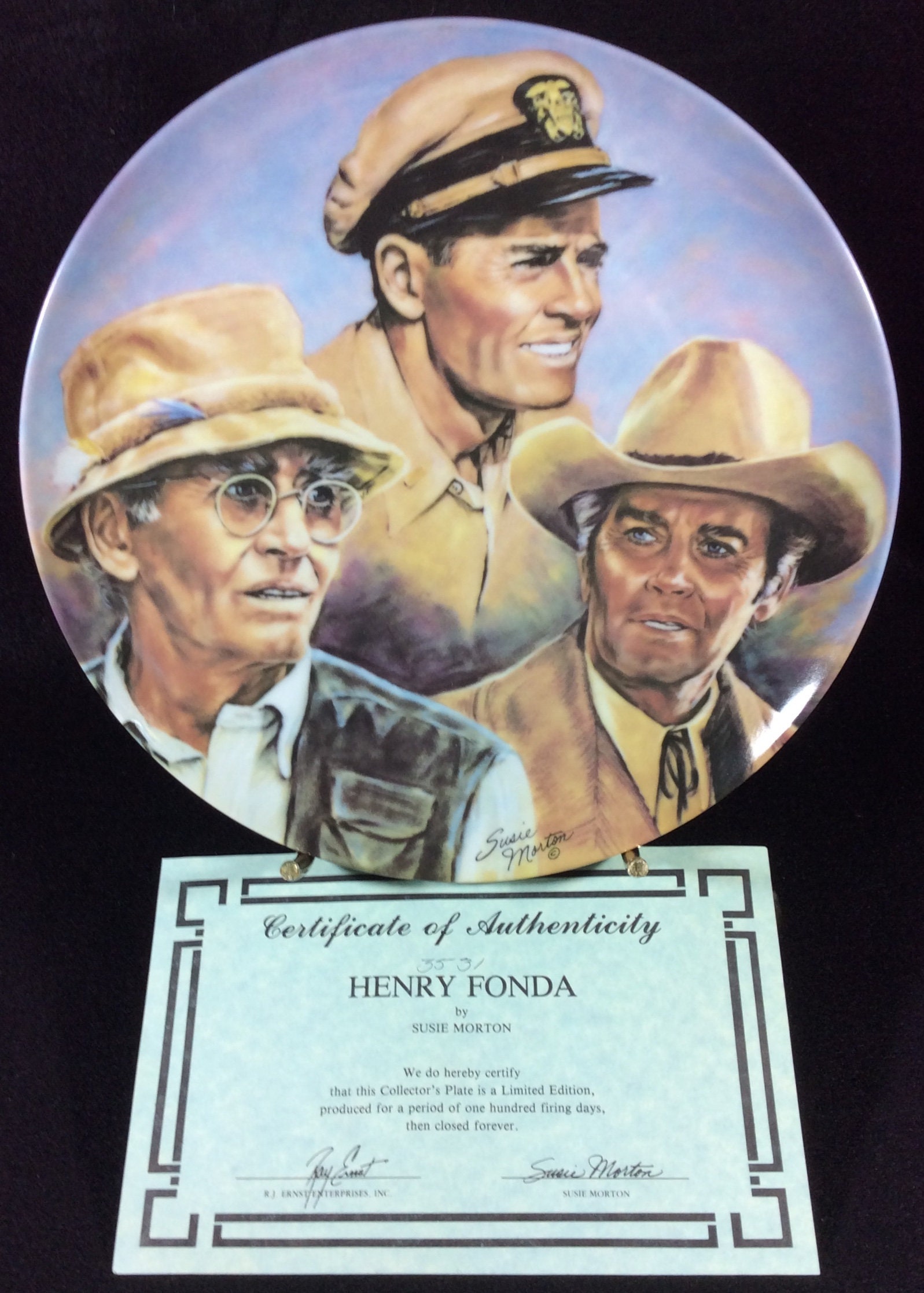 A Tribute to Henry Fonda Collector Plate, Not Merely A Star but Rather ...