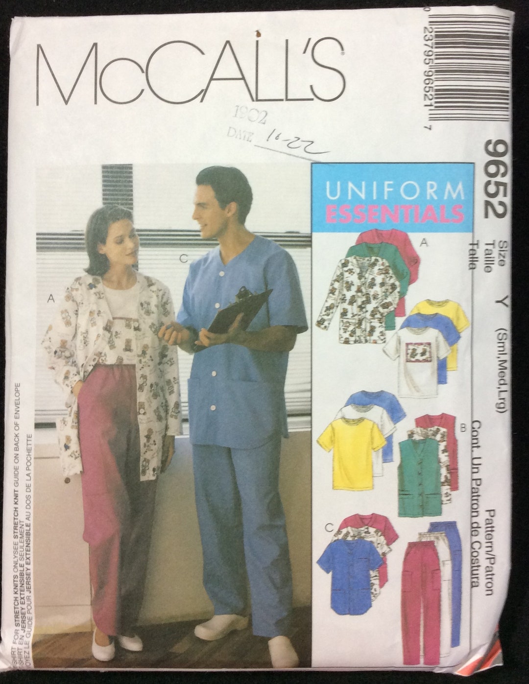 Mccall's Misses' and Men's Unisex Cardigan or Vest, Shirt, T-shirt, and ...