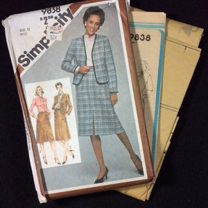 Simplicity Misses' Suit With Lined Jacket and Blouse Pattern 9838 Size ...