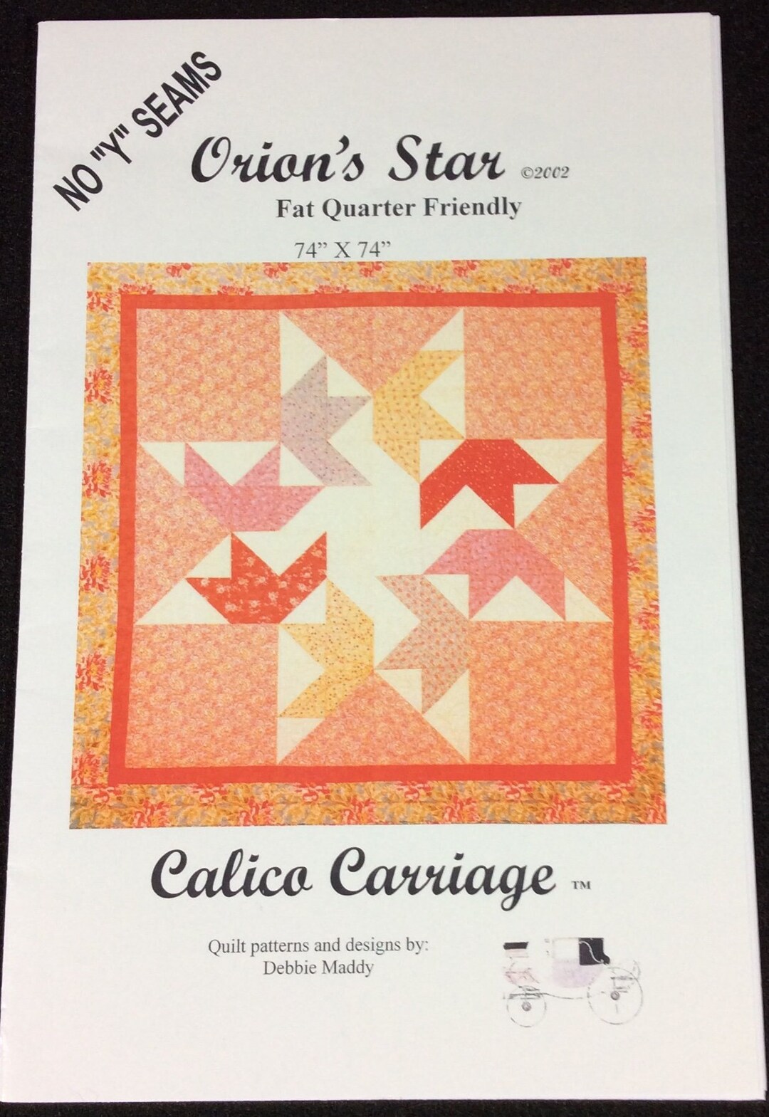 Orion's Star Quilt Pattern, From Calico Carriage, No Y Seams, Fat ...