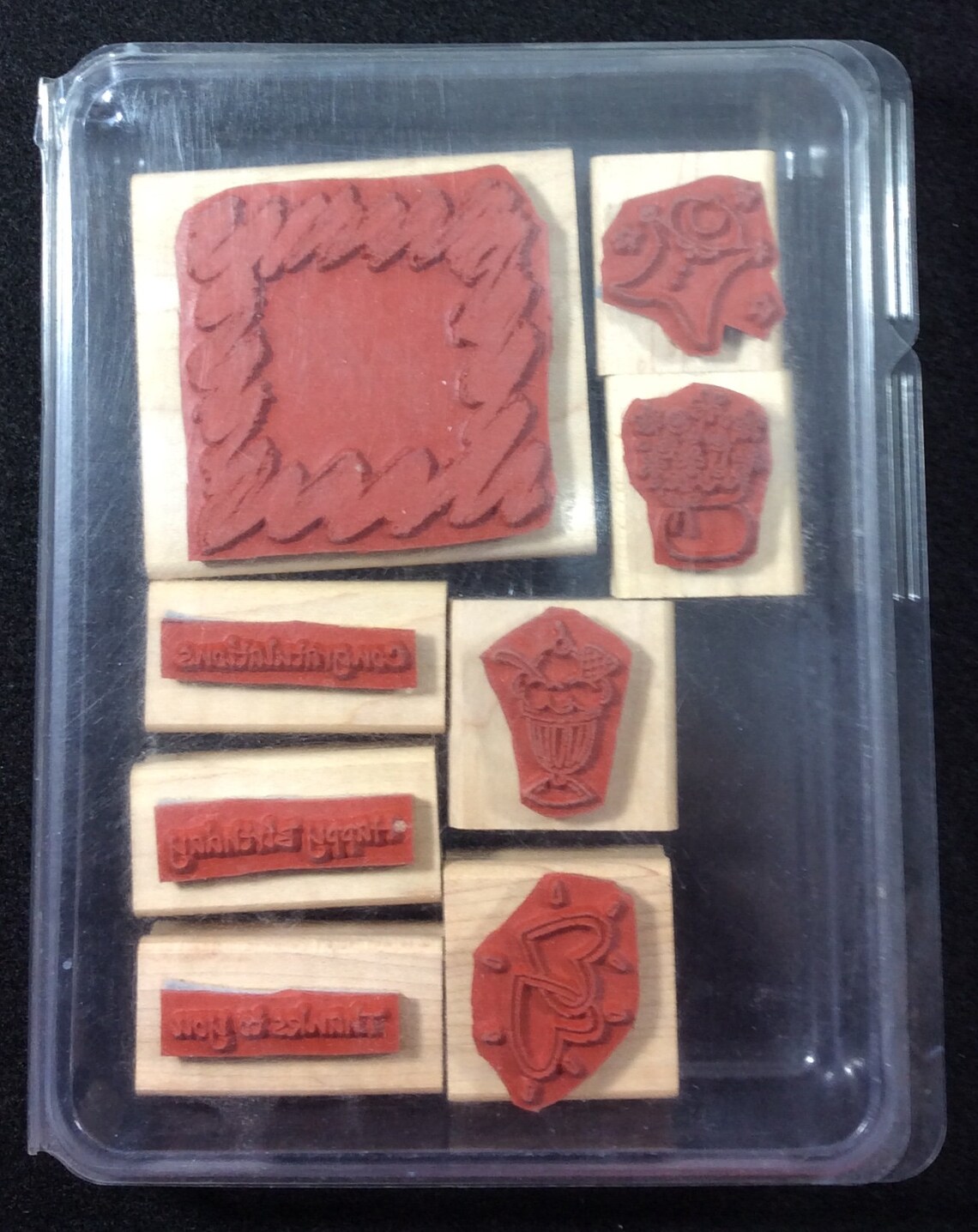 All Occasions Wood Mounted Rubber Stamp Set From Stampin up - Etsy