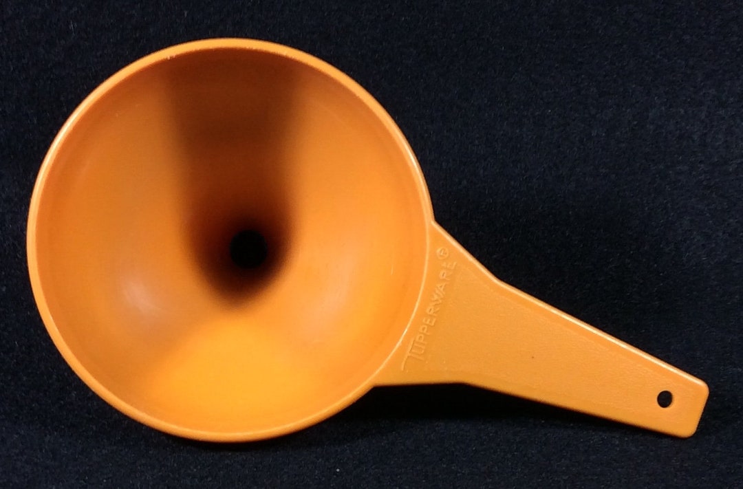Vintage Orange Tupperware Funnel - Etsy