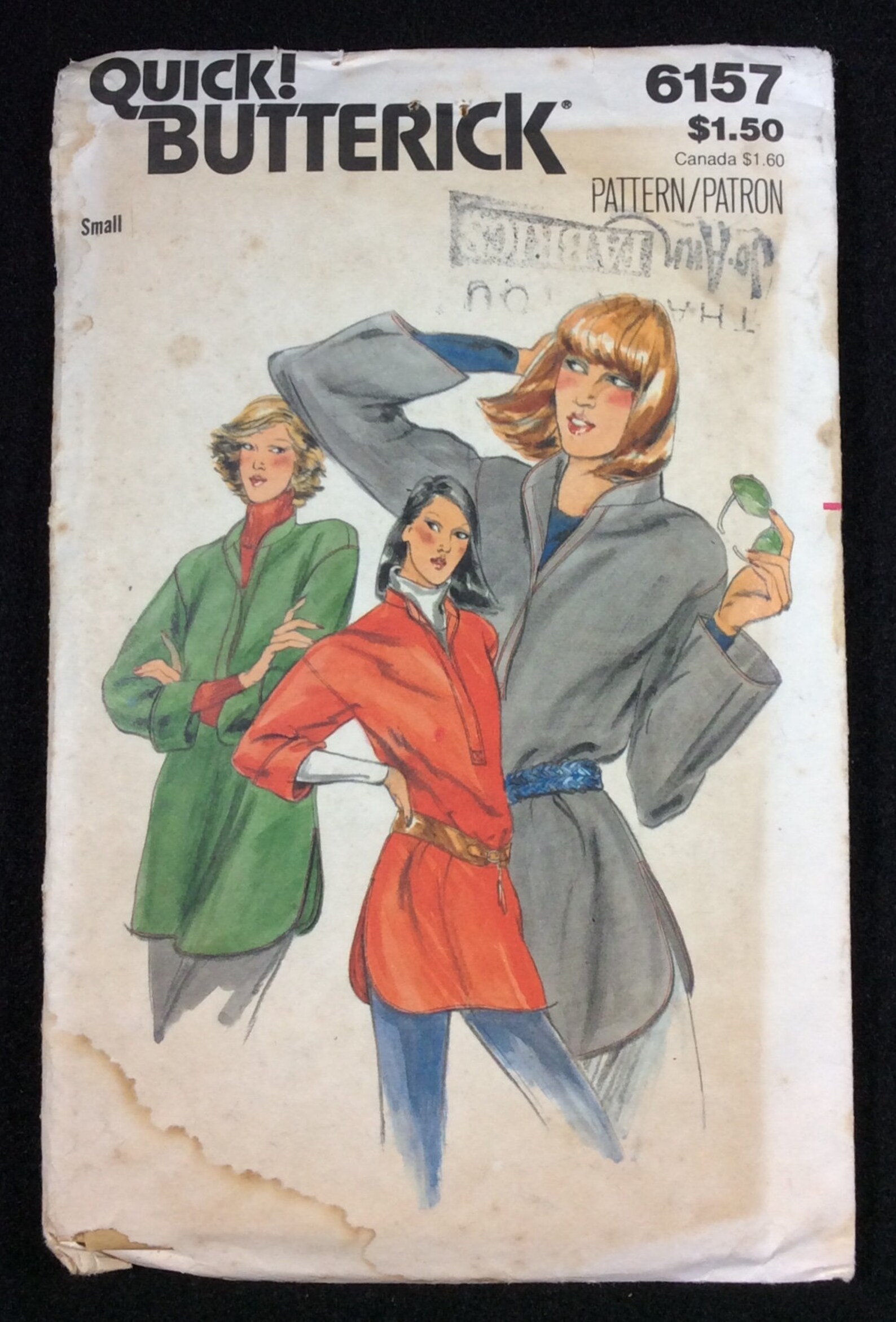 Quick Butterick Misses' Top Pattern 6157 Size Small - Etsy