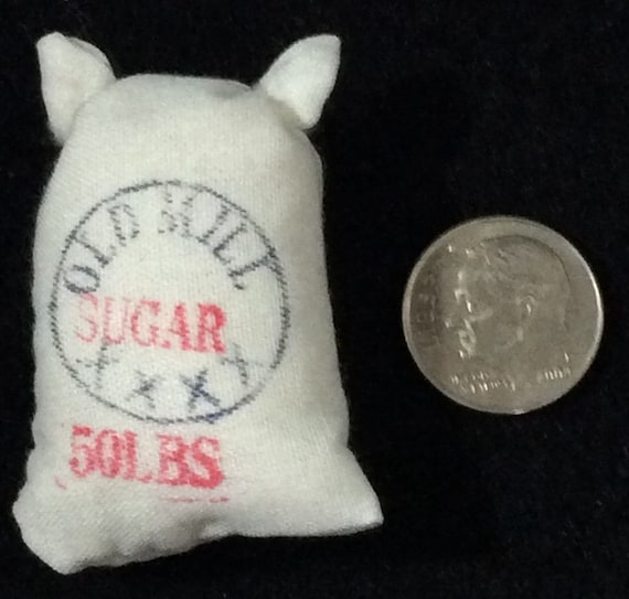 Tiny Miniature 50 Lb Bag Of Sugar Doll House Shadow Box | Etsy