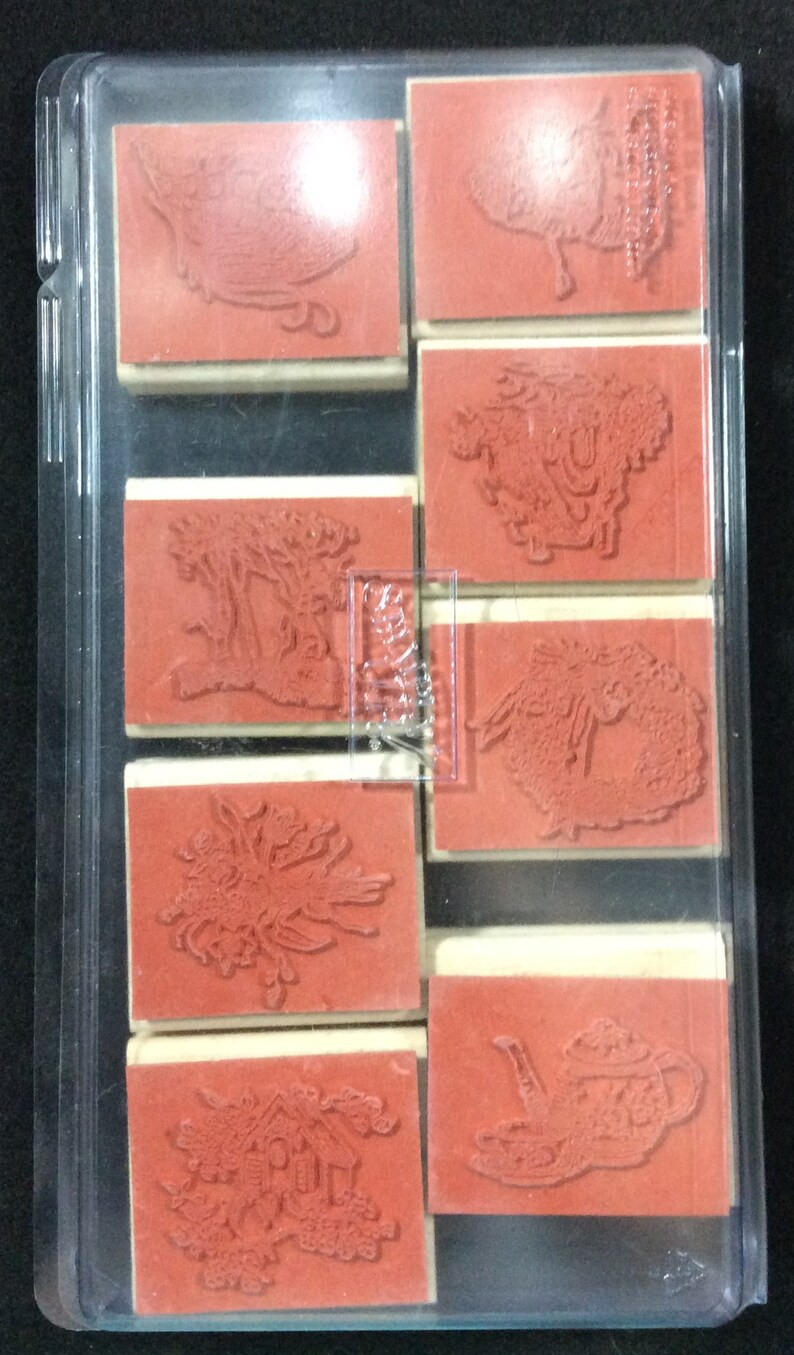 The Portfolio Collection Wood Mounted Rubber Stamp Set From Stampin Up ...