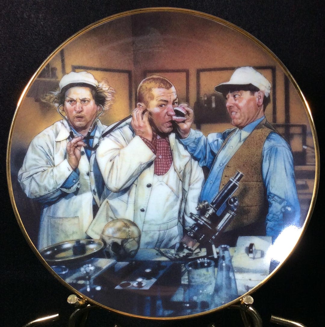 Dr Howard...dr. Fine...dr. Howard Three Stooges Collector Plate From ...