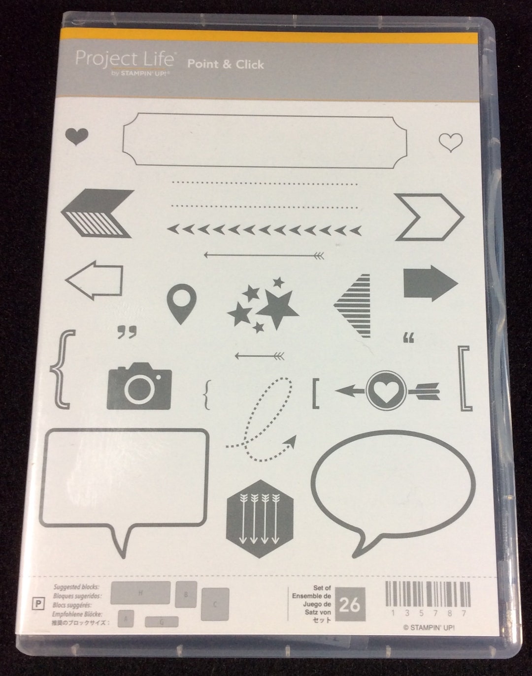 Point & Click Clear Mount Rubber Stamp Set From Stampin Up, Photo Props ...