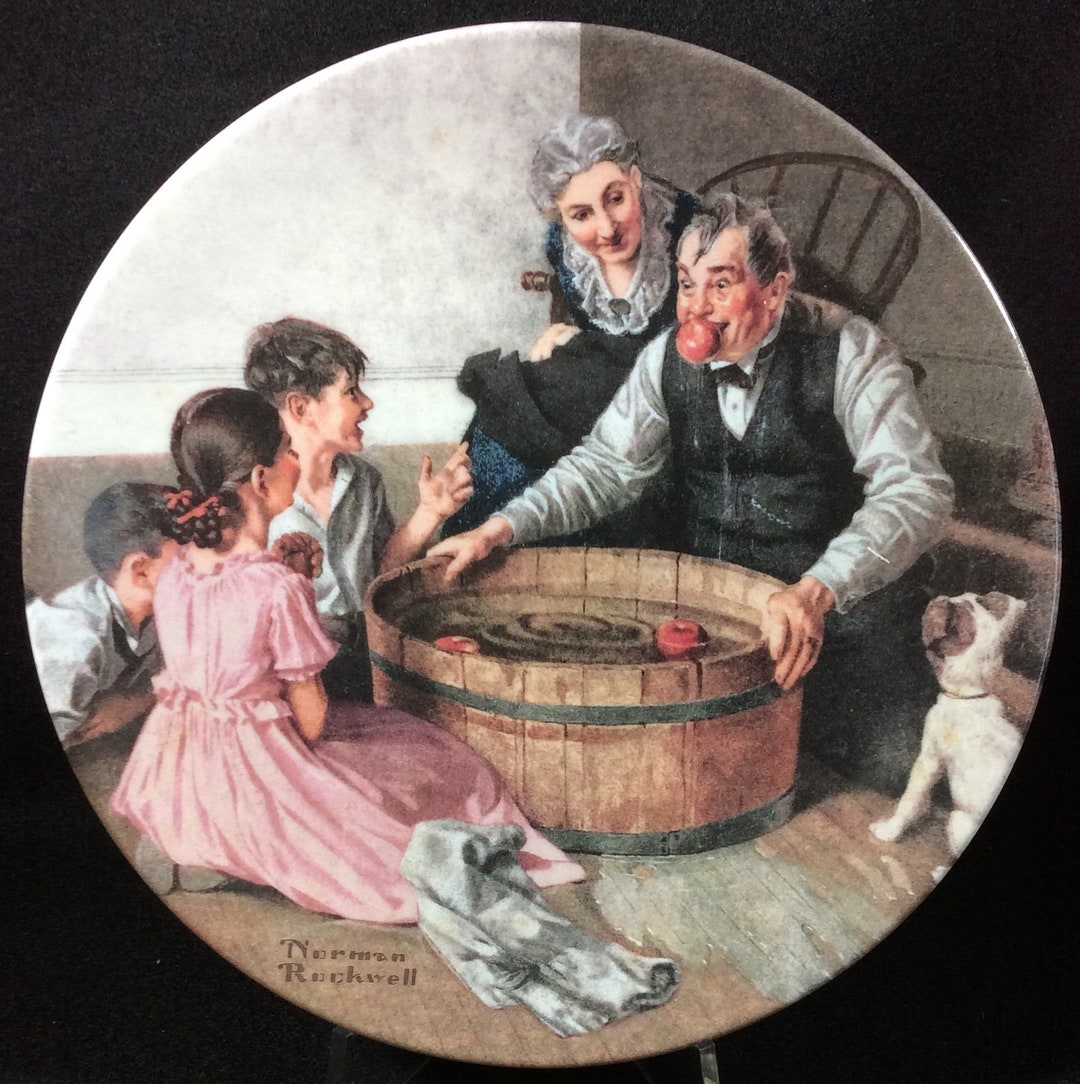 Halloween Frolic by Norman Rockwell, Eighteenth in the Heritage Plate ...