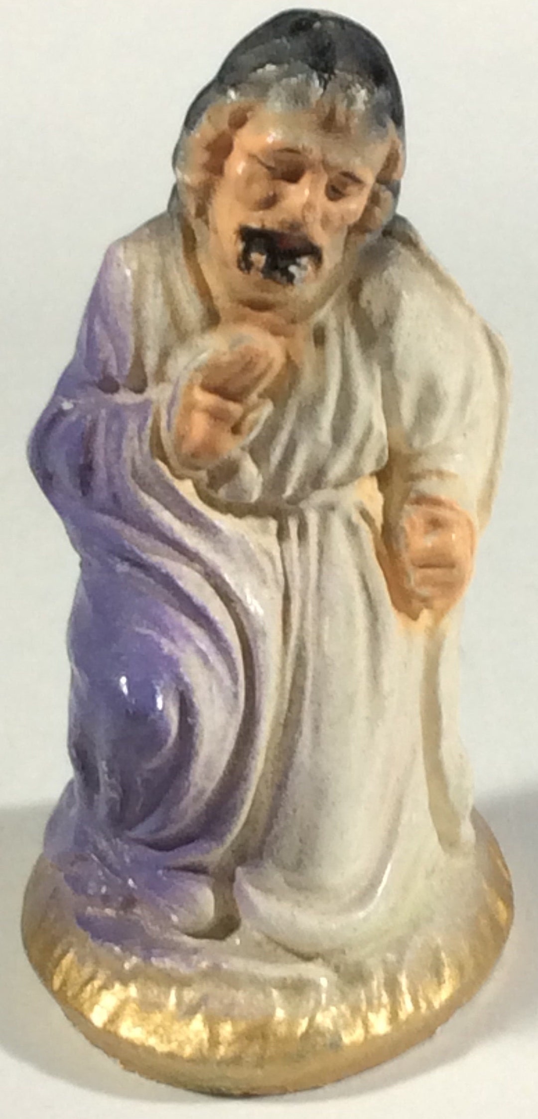 1950's King / Wisemen Chippy Chalkware Nativity Piece, Small, Straight ...