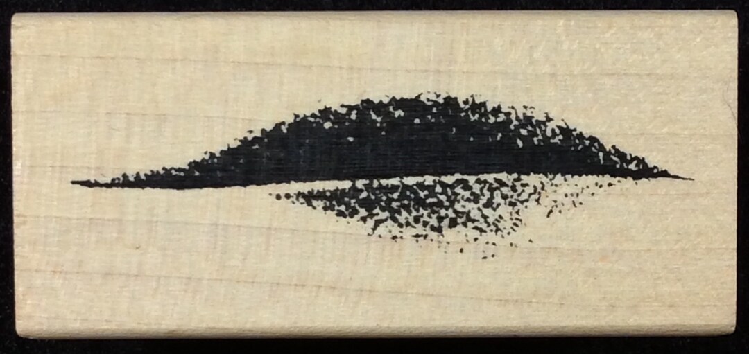 Sand Hill Pile With Reflection Wood Mounted Stamp From Judith ...