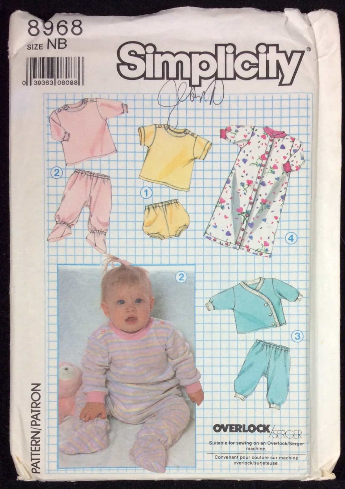 Simplicity Babies Knit Wardrobe Pattern 8968 Size Newborn - Etsy