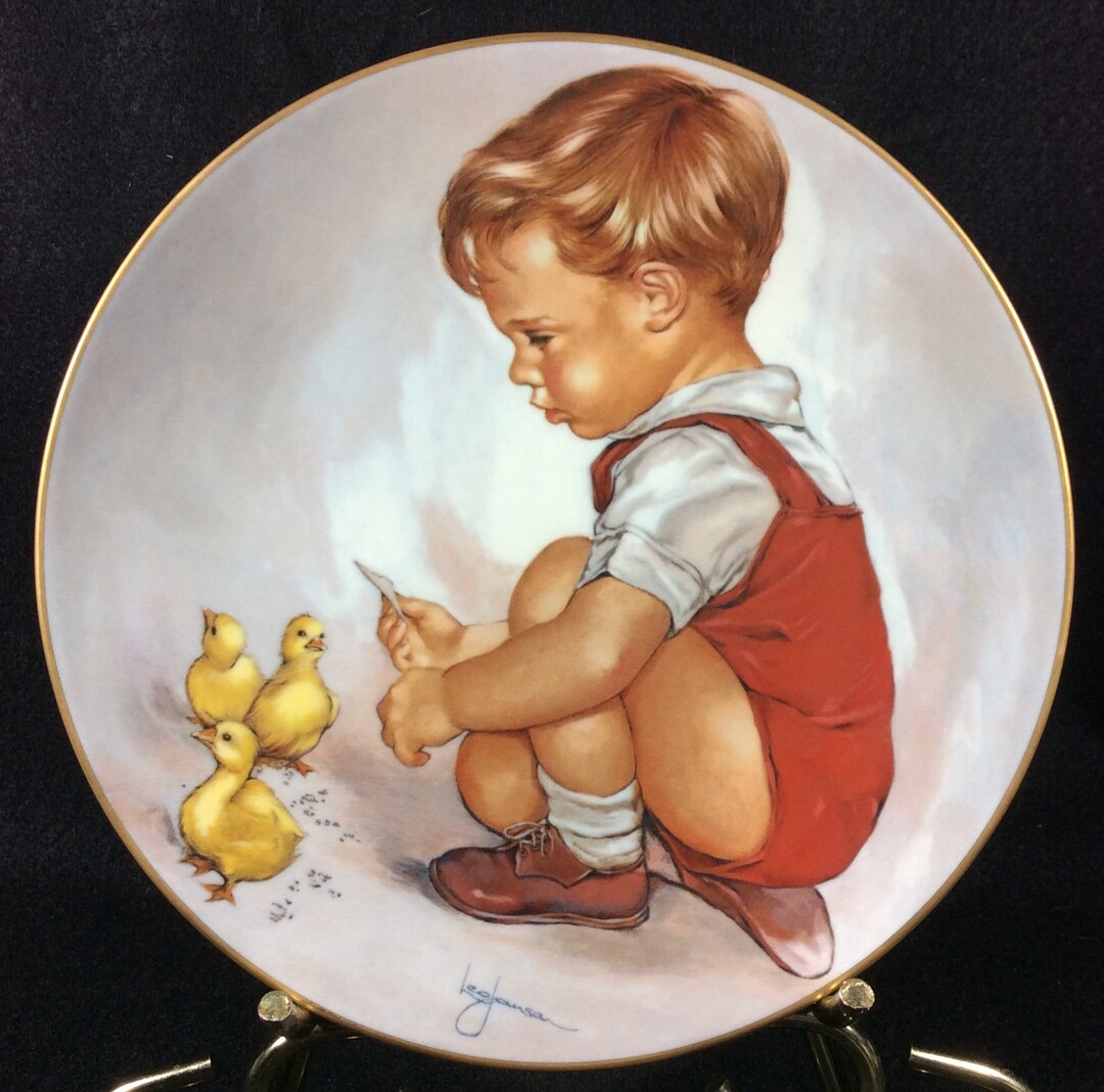 Jamie by Leo Jansen Limited Edition Collector Plate From Kern Collectibles, Young Boy With ...