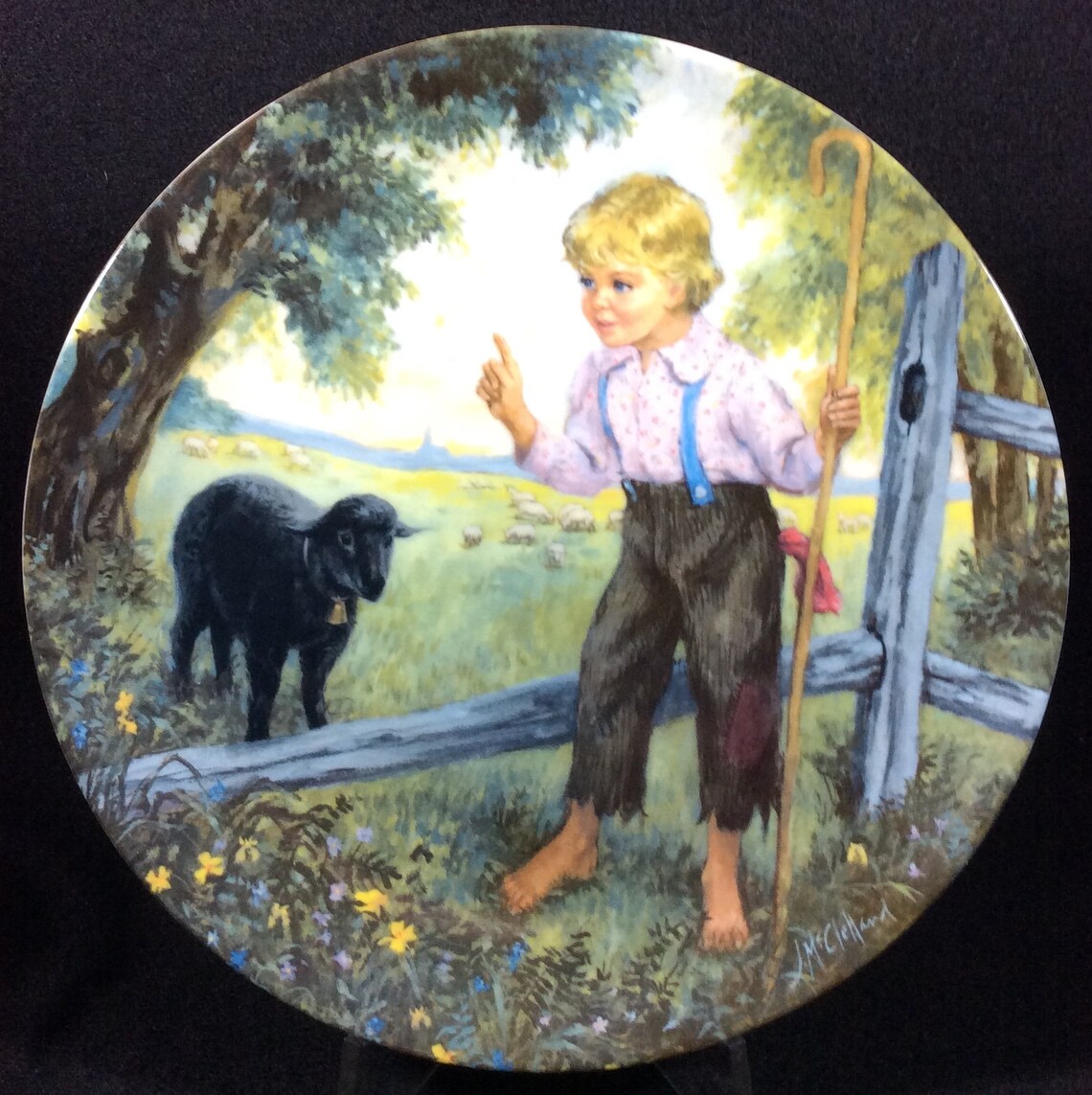 Baa Baa Black Sheep Collector Plate by John Mclelland for Reco ...
